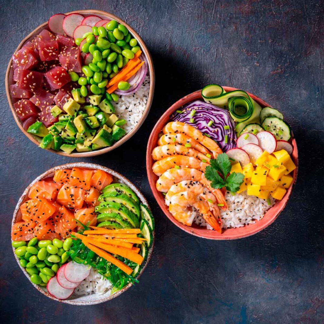 Poke de Salmão é uma refeição deliciosa